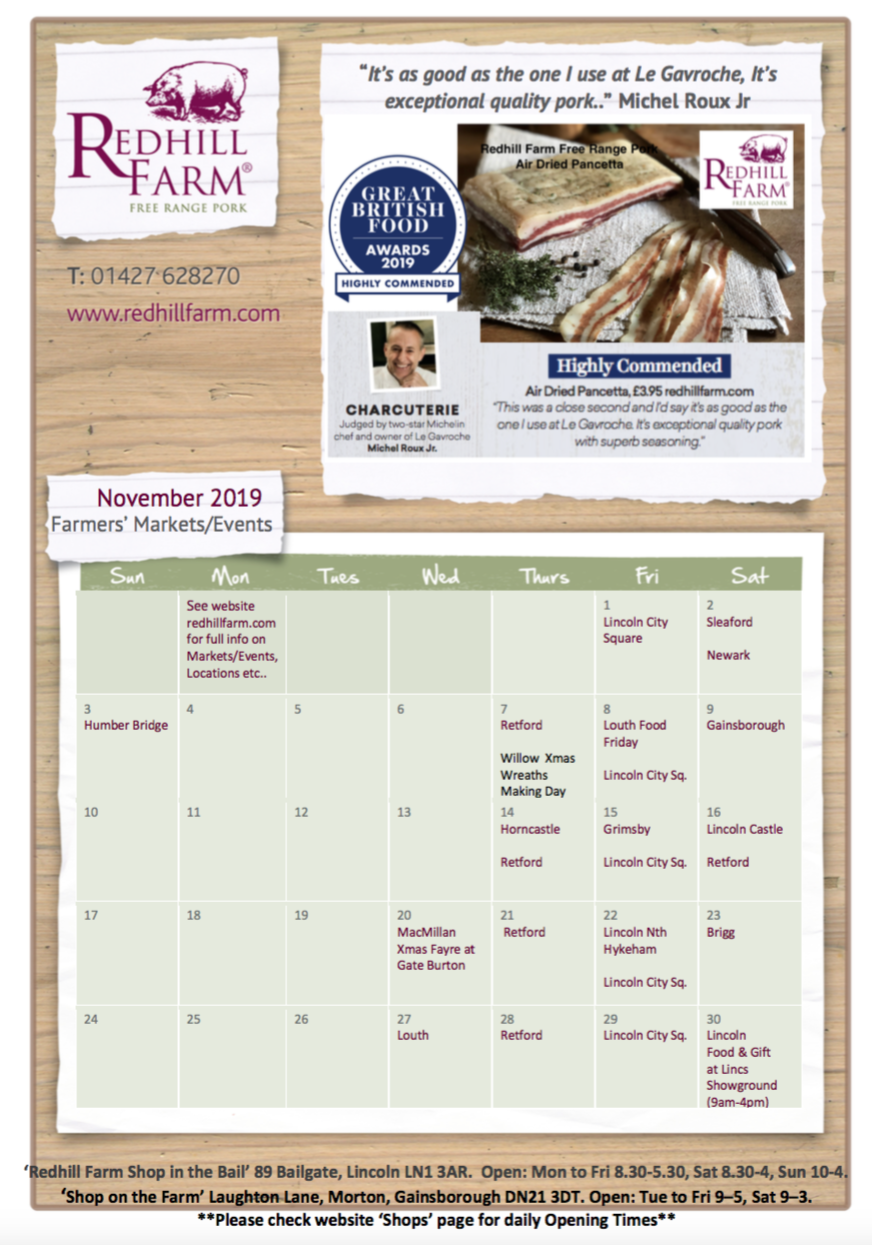 Farmers’ Markets - Redhill Farm